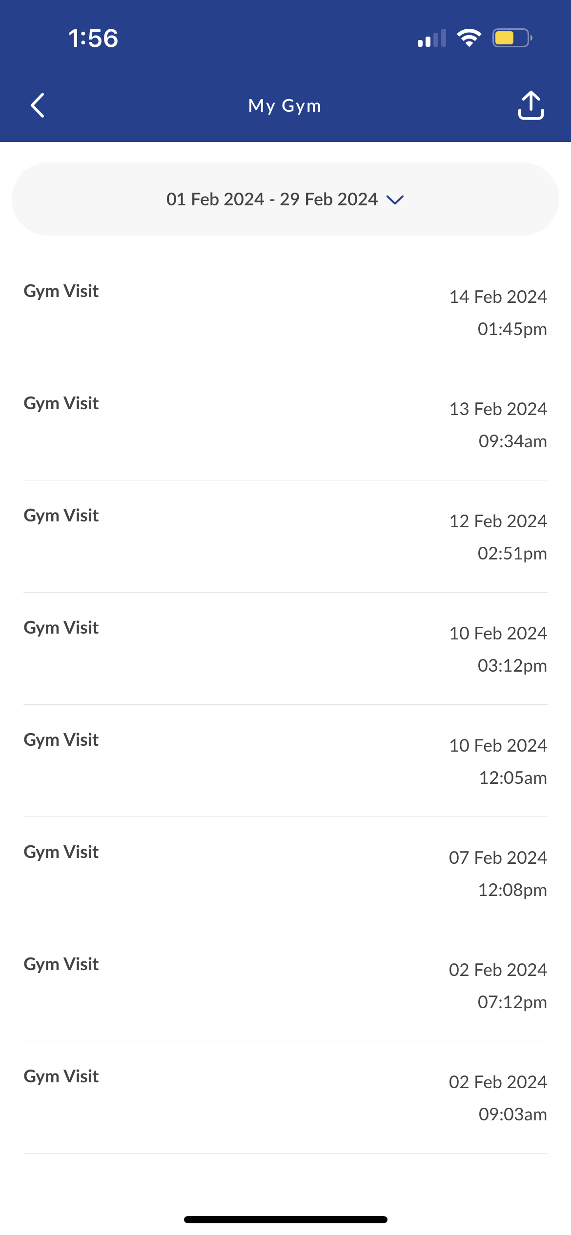 Logging Gym Visits for iPhone – Fitness On Demand