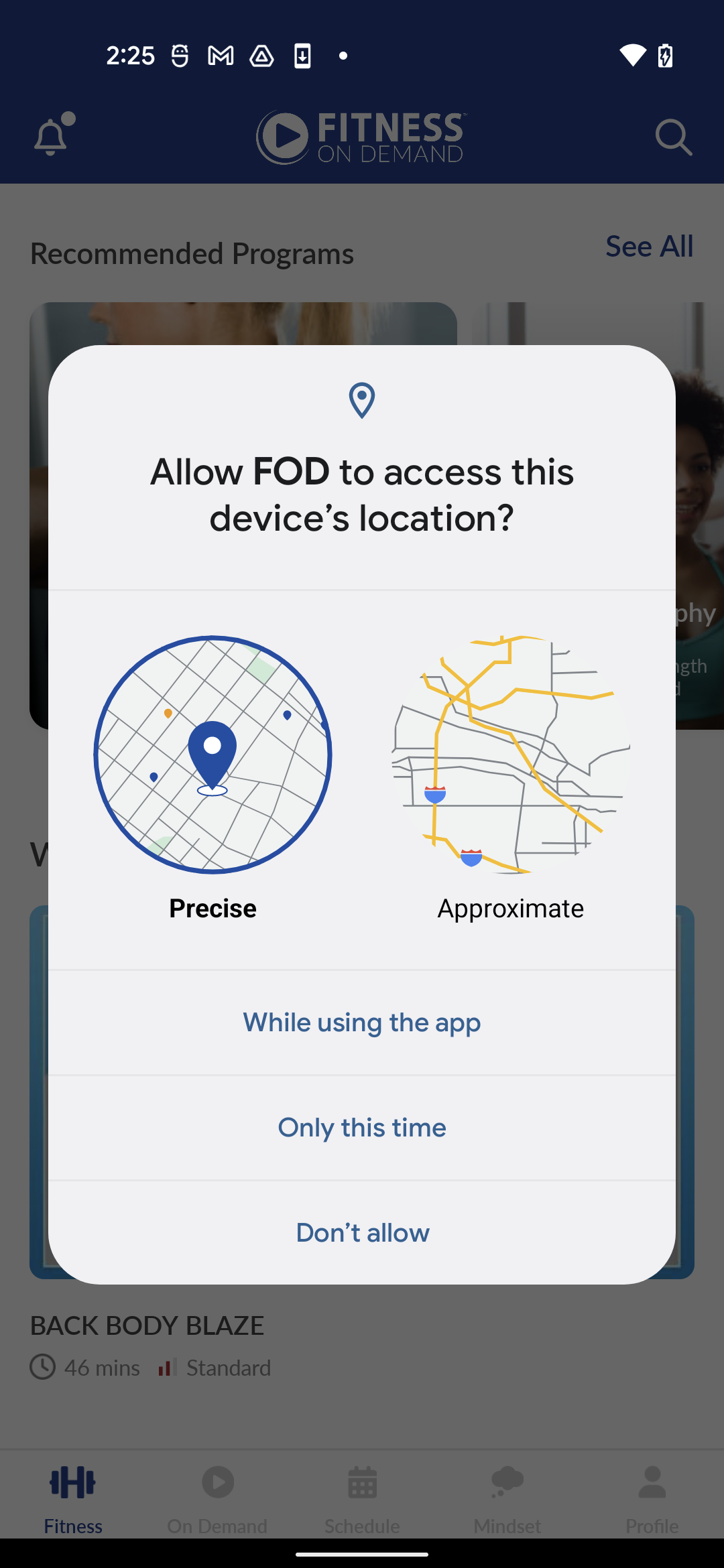Logging Gym Visits for Android – Fitness On Demand