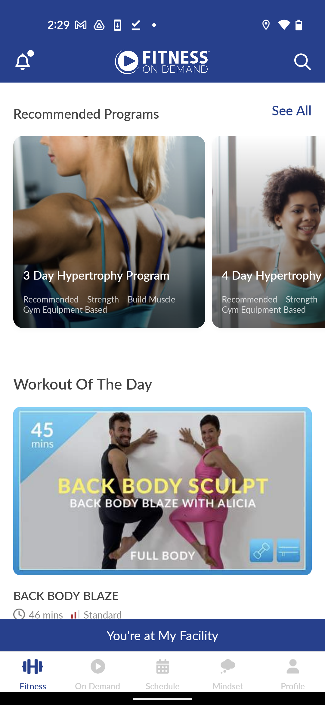 Logging Gym Visits for Android – Fitness On Demand
