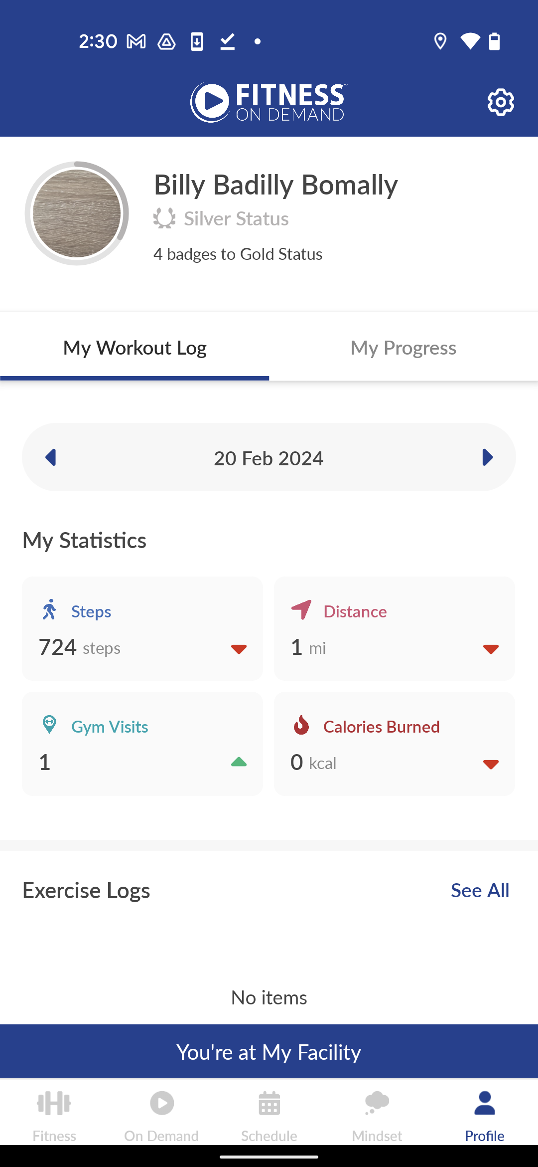 Logging Gym Visits for Android – Fitness On Demand